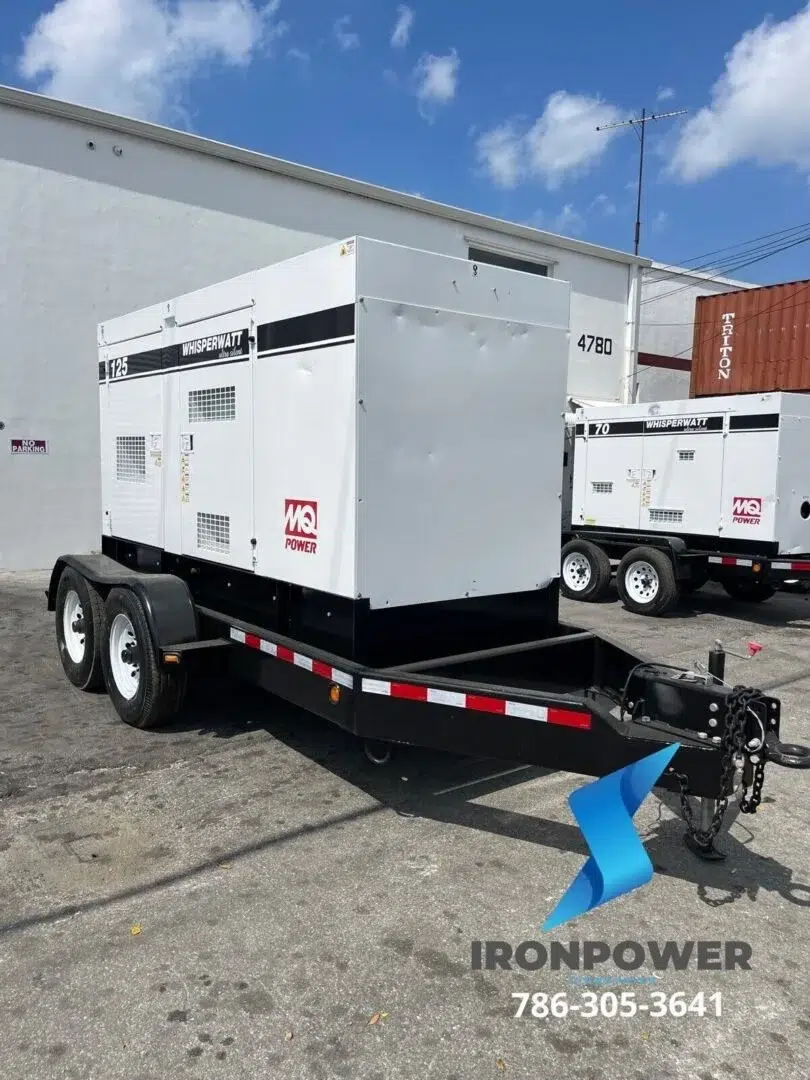 125 KVA Multiquip Whisperwatt Diesel Generator Super Silent - IronPower ...