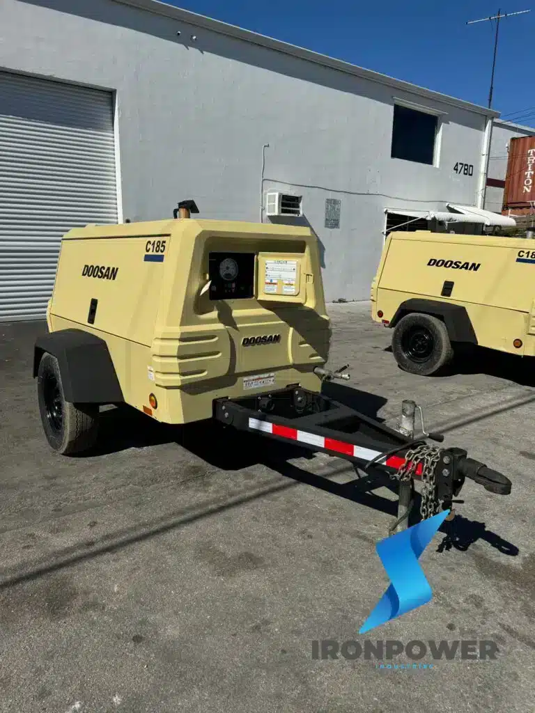 2015 DOOSAN C185 P185WDO Portable Diesel Air Compressor - IronPower ...