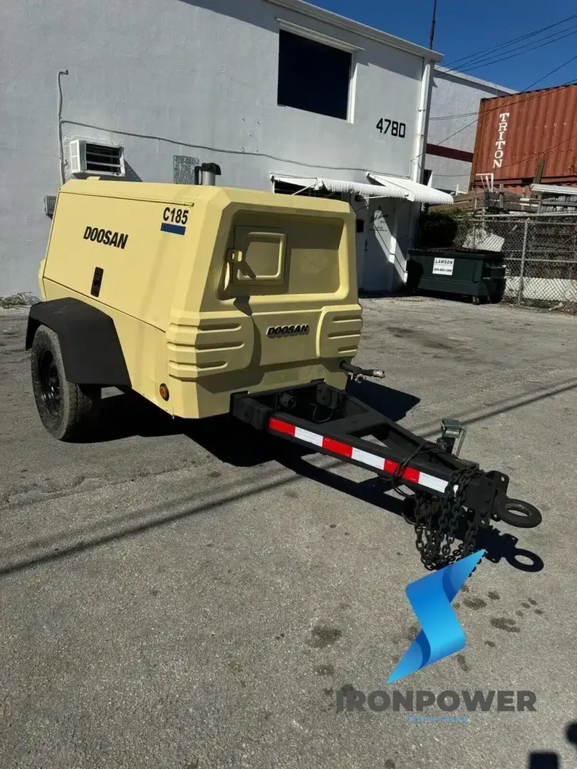 2015 DOOSAN C185 P185WDO Portable Diesel Air Compressor - IronPower ...