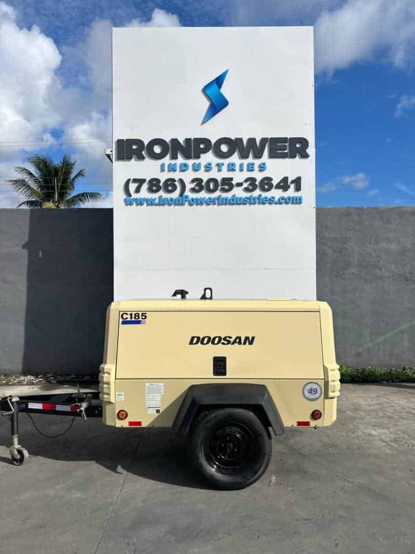 2016 DOOSAN 185 CFM diesel air compressor - IronPower Industries