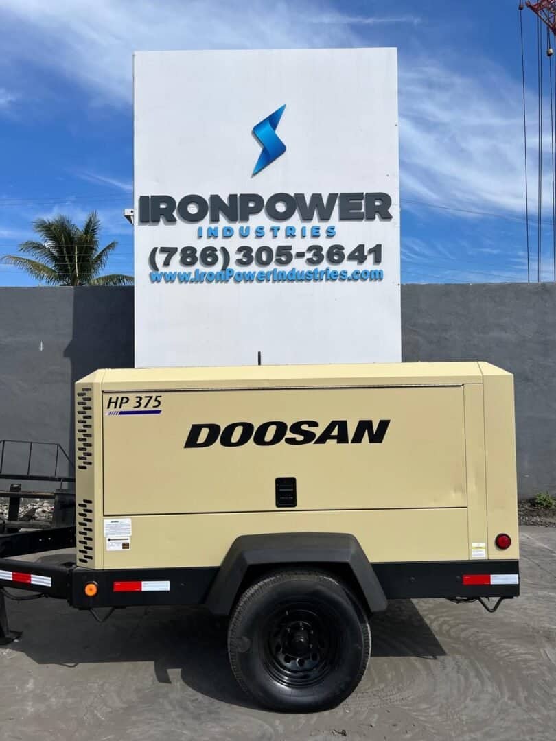2019 Doosan 375 CFM Towable Diesel Air Compressor - IronPower Industries