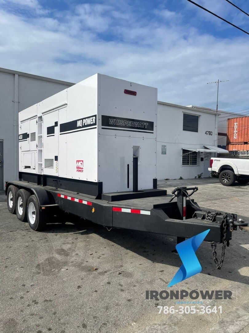 400 KVA Multiquip Whisperwatt Silent Diesel Generator -Trailer Mounted ...