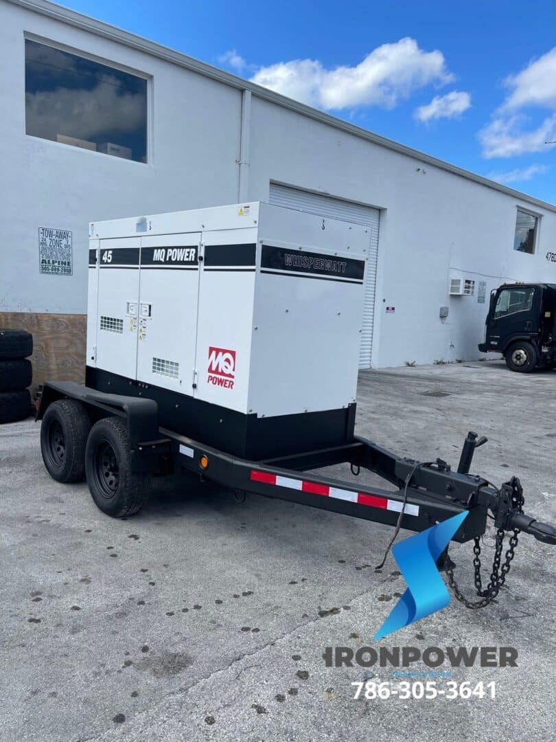 2016 - Multiquip Whisperwatt 45 KVA Diesel Silent Generator- Trailer ...