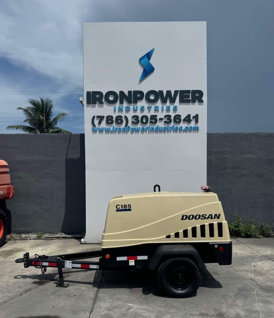 2014 DOOSAN 185 CFM diesel air compressor - IronPower Industries