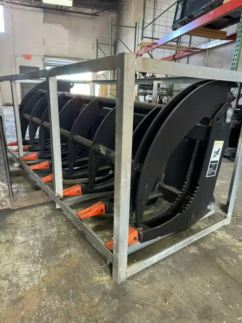 78in Brush Root Rake Grapple Attachment Skid Steer Tractor Quick Attach ...